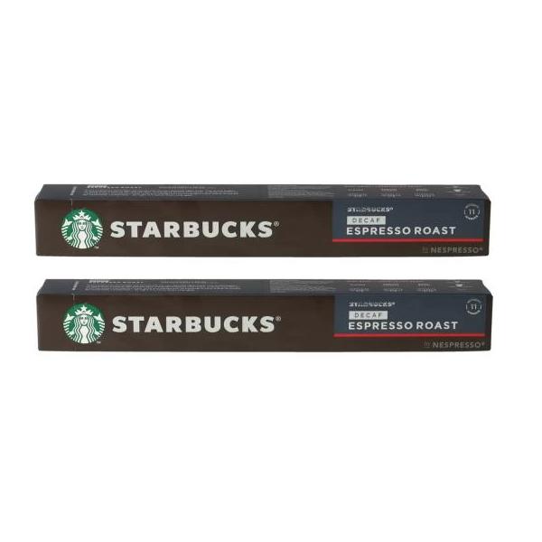 スターバックス ネスプレッソ互換カプセル デカフェ 10カプセル 2箱 27744 送料無料 コストコ ネスプレッソ 専用 カプセル ディカフェ Starbucks Decafe