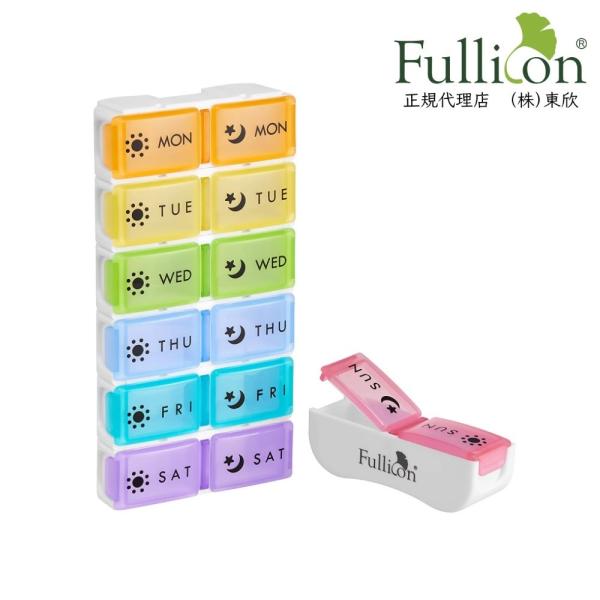 【発売日：2021年07月01日】◎一週間　朝・晩（1日２回）服用のタイミングを示す曜日とイラストを表示◎中の薬が見えやすい七色クリアカラーの蓋◎各ケースは上下にスライドさせて取り外すことができます◎月曜スタートにしたい場合は、ケースの蓋を...