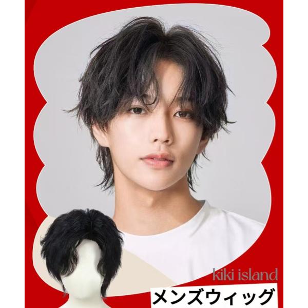 自然な仕上がりの男性用ウィッグ(かつら)です。お出かけや普段の生活用としてご活用いただけます。細部は手植え仕上げの上質なウィッグです【カラー 】：自然黒【サイズ 】：髪長約15cm【製造】:中国■ご注意初めてブラッシングをする場合、毛が抜け...