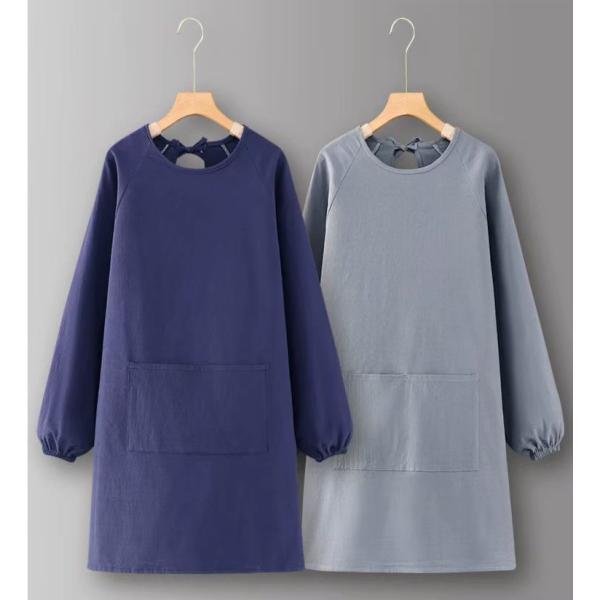 ★サイズ(cm):/F 袖丈70　着丈85   ★素材:綿★カラー:写真通りポケットはあるのでメモ帳やハンカチなど収納してもいいですね。お料理や洗い物で汚れやすい袖口も、かっぽう着ならしっかりカバー。お掃除やガーデニング作業、小さなお子様の...