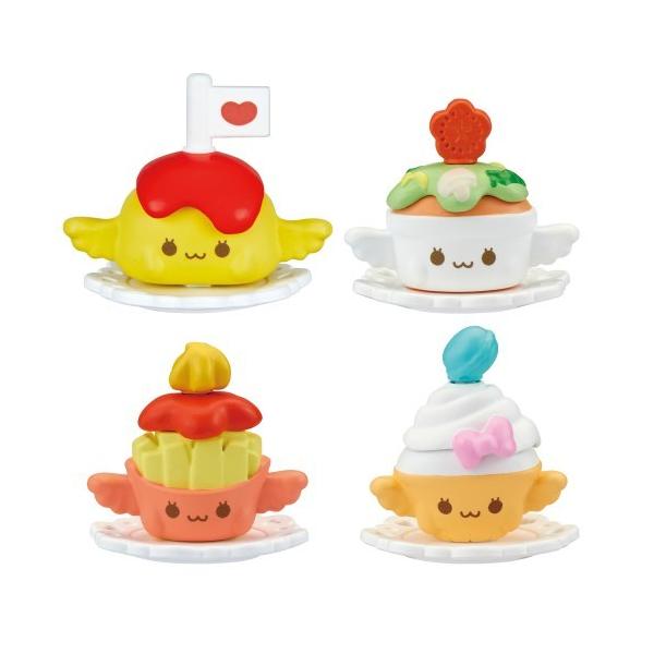 番組でも大活躍の「レシピッピ」フィギュアセットです。第一弾は、お出かけ先で食べたくなるおいしいメニューが勢ぞろい！お皿の裏にある二次元コードを「ハートキュアウォッチ」(別売り)で読み取ると、液晶内の遊びが広がります！レシピッピ同士はパーツを...