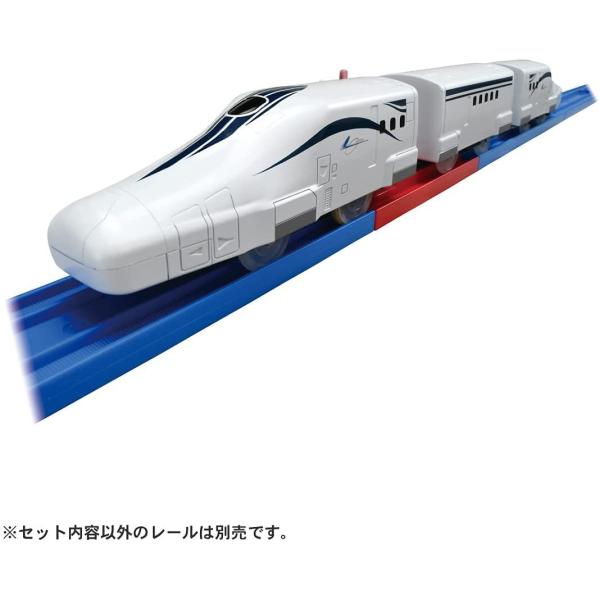 ■JR東海「超電導リニアＬ０系 改良型試験車」がモデル■超スピードシャーシ搭載■スピードかえレール(はやい・ゆっくり)各1本入り■のせかえシャーシ対応■3両編成でそれぞれ連結・切り離し可能■スイッチOFFで手転がし遊び可能■プラ列車カード付...