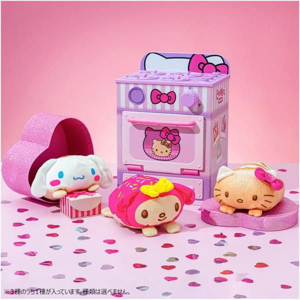 混ぜて作ろう！オーブンからWow！ ふわもちWow！パンビーナ！からサンリオキャラクターズが登場！！『まぜて』『つくって』『焼こう』！どのパンビーナに会えるかな？(1)パンビーナの素にお水を加えてまぜてこねよう！(2)こねたパンビーナの素を...