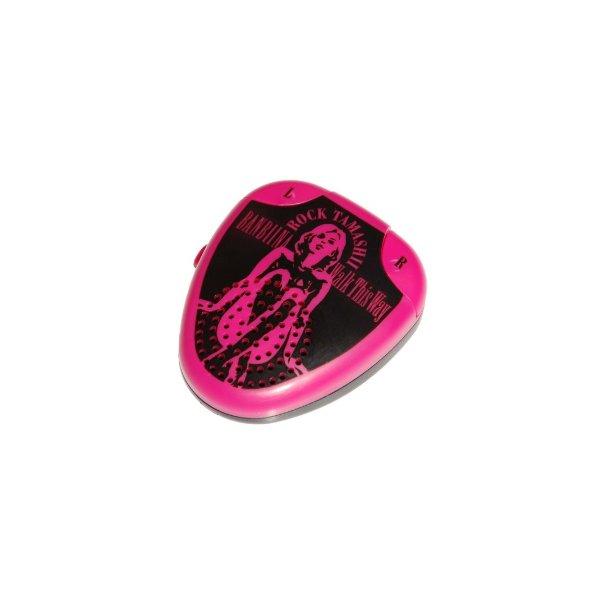 曲に合わせてギターを持っているかのように空弾きをするパフォーマンス「エアギター」をモチーフにした、ピック状の小型音楽電子玩具。   オリジナル録音された楽曲2曲内臓で、本体ボタンを押すとギター以外のベース、ドラム等のサウンドが流れ、リズムに...