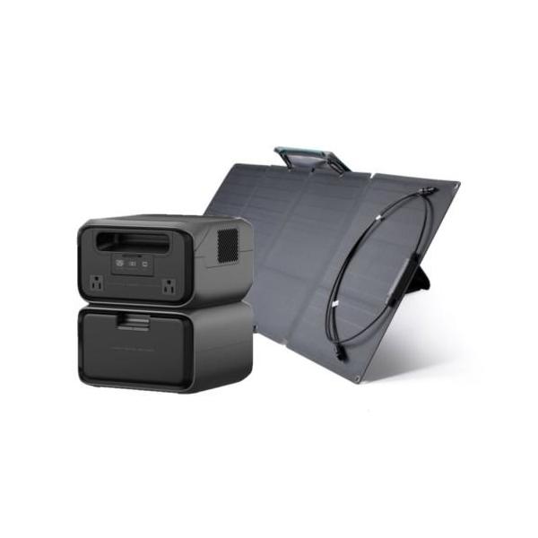 ■4895251627894 RIVER 3 MAX Plus　と　4897082661023 EFSOLAR110Nソーラーパネル　のセット【返品不可商品】