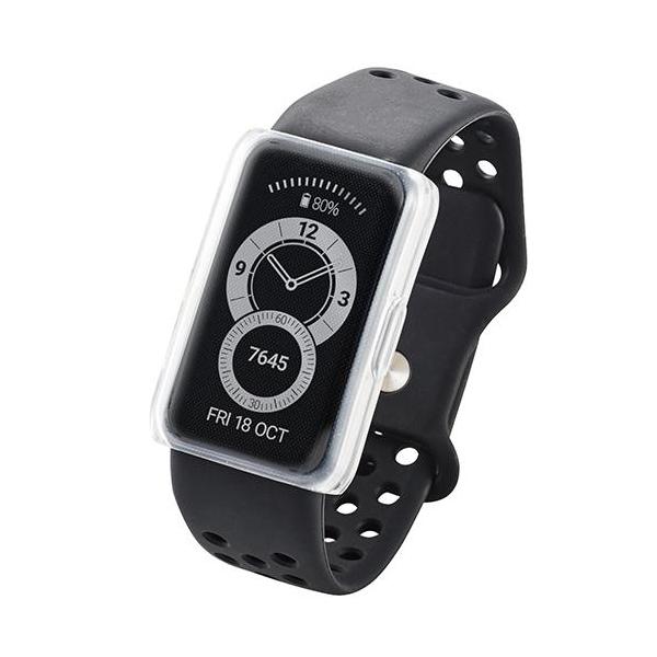 【発売日：2022年08月11日】■スマートウォッチのデザインを損ねないクリア素材を採用し、傷や汚れから本体を守るHUAWEI Band 6用フルカバーケースです■シリコン素材より強く耐久性に優れ、プラスチック素材よりしなやかな弾力性を持つ...