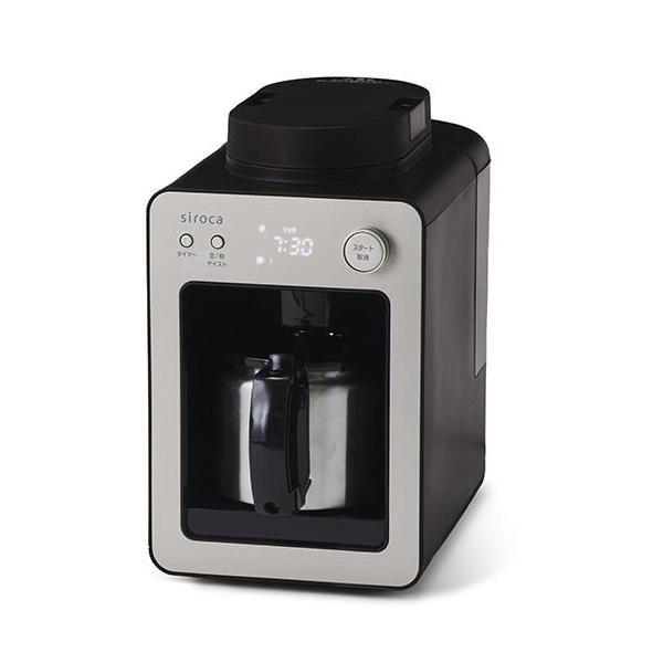 ■豆挽きからドリップまで全自動。ミル内蔵コーヒーメーカー。■置き場所を選ばないコンパクト設計。シックなカラーとマットな質感。■蒸らし機能搭載でテイストを2種類から選択可能。お好みに合わせた一杯を。■タイマー予約が可能。飲みたい時間に挽きたて...