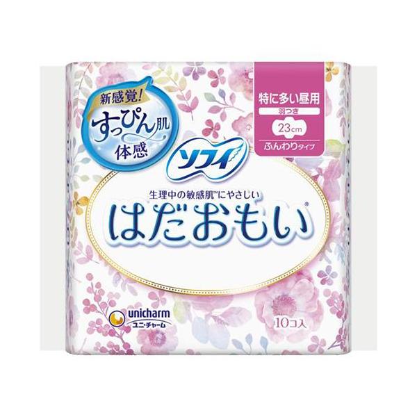 【発売日：2008年03月05日】■はだおもいは、生理中の敏感肌にやさしいナプキンです■肌が敏感になる生理中でも、「ドロっと経血吸収シート」が、ドロッとした経血まで表面に残さず、吸収後もサラサラが続くので、取り替えにくい時でも気持ちに余裕が...