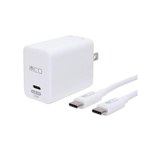 【発売日：2023年10月31日】■USB PD対応USB-ACアダプタ/ケーブルセット■大容量の65W出力対応■自動で最適充電■GaN採用で小型軽量化■ケーブルに発熱感知センサー内蔵【返品不可商品】