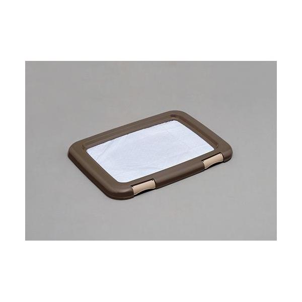 ■おしっこのフチもれを解決するペットトレーです。シーツのフチが立ち上がる仕様で、おしっこがシーツ裏へ回り込むのを防ぎます。コーナーのスリットでしっかりシーツを固定し、ズレやヨレを防ぎます。■適合シーツサイズ：レギュラーサイズ【返品不可商品】