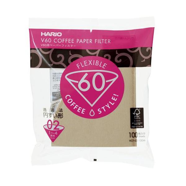 【発売日：2013年03月01日】■V60透過ドリッパー02サイズに対応した円すい形ペーパーフィルターです ■ブラウンタイプ 100枚入り【返品不可商品】