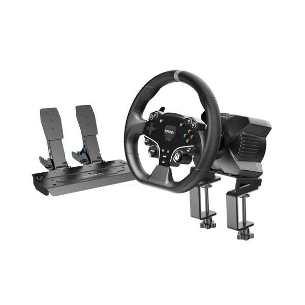 ■商品構成、ステアリング、ホイールベース、ペダル■革新的なX形状デザインを採用したホイールベース■インテリジェントな温度制御システム■XBOX仕様のステアリングホイール■滑りにくいグリップ　ISF PUグリップ■スチール製のペダル■【返品不...