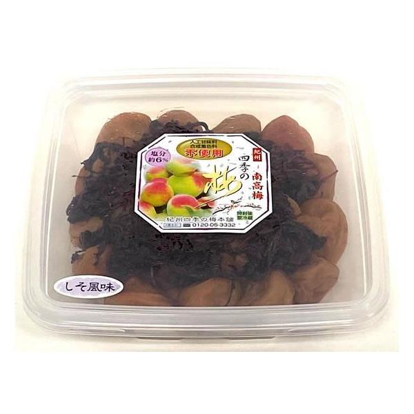 【代引不可商品】仕入先よりお客様宅へ直送手配いたします商品です。そのため代引きは対応致しかねます。紀州産南高梅使用。塩分約６％。紫蘇の風味が程よく香る梅干しです。【返品不可商品】