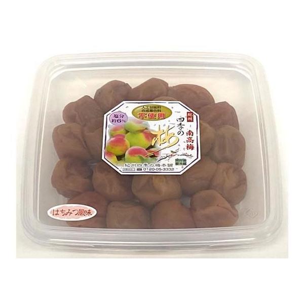 【代引不可商品】仕入先よりお客様宅へ直送手配いたします商品です。そのため代引きは対応致しかねます。紀州産南高梅使用。塩分約６％。はちみつを加えたまろやかな味わいの梅干しです。【返品不可商品】