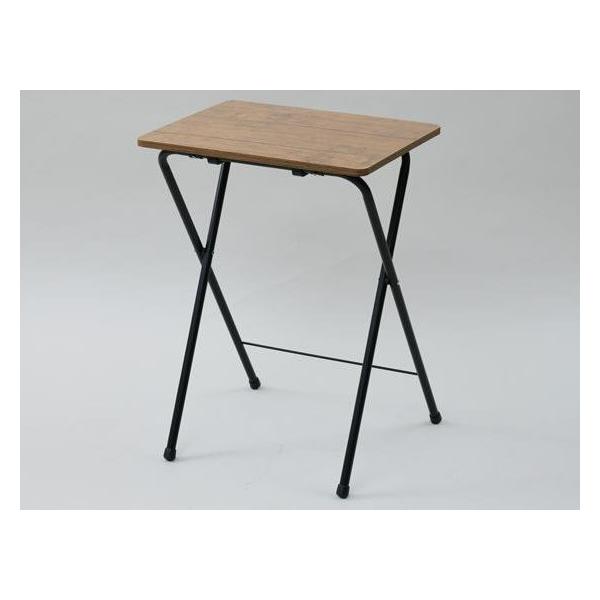 【代引不可商品】仕入先よりお客様宅へ直送手配いたします商品です。そのため代引きは対応致しかねます。使うときだけサッと出せる折りたたみ式の折りたたみテーブル。ハイタイプ。【返品不可商品】