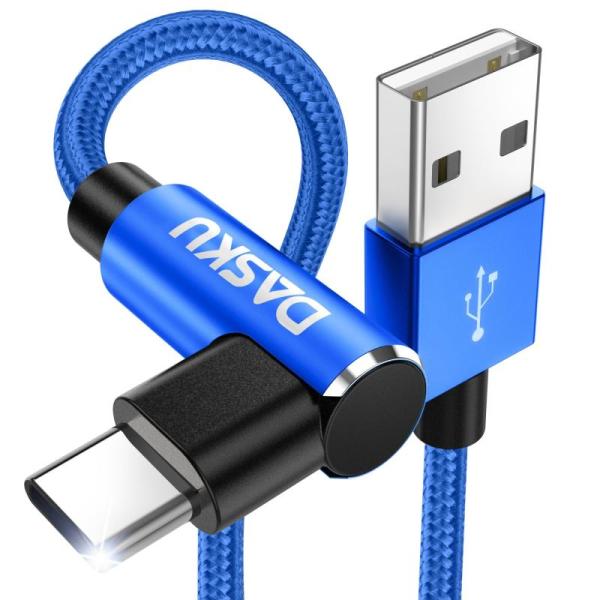 USB Type C ケーブル L字 2M 2本 3A急速充電 USB-C to USB-A けーぶる転送 断線防止 USB タイプC ケー ブル iPhone 17/16/15 Pro/Plus/Pro Max MacBook iPad ...