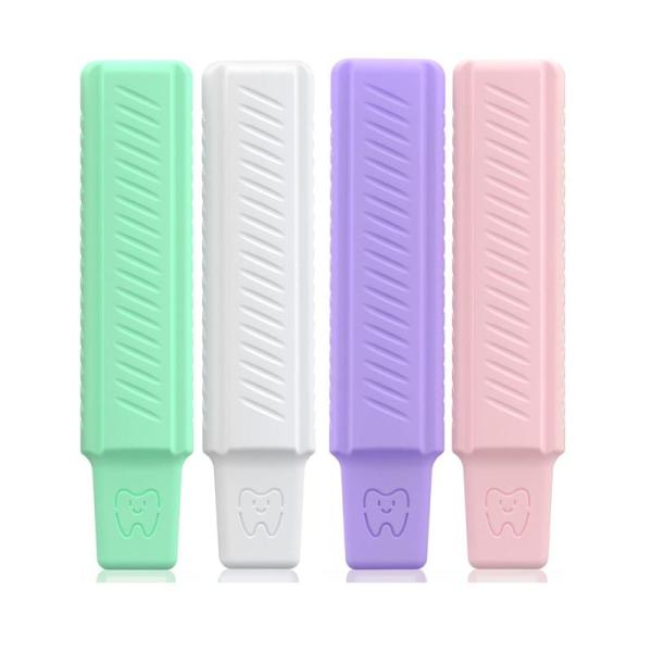 latikaly アライナーチューイー 見えない揃える 歯列用 マウスピース リテーナー 4色4個入り【素材】無毒、無臭の高品質素材を使用し、滑り止め加工が施されており、使い勝手が良いです。【トレーニングツール】噛むだけでマウスピースを簡単...