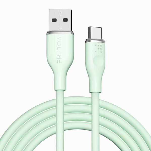 VOLTME USB Type C ケーブル 柔らかいシリコン製 絡まない 断線防止 タイプc ケーブル 急速充電 QuickCharge3.0対応 Xperia/Galaxy/LG/iPad Pro/MacBook その他 Android...