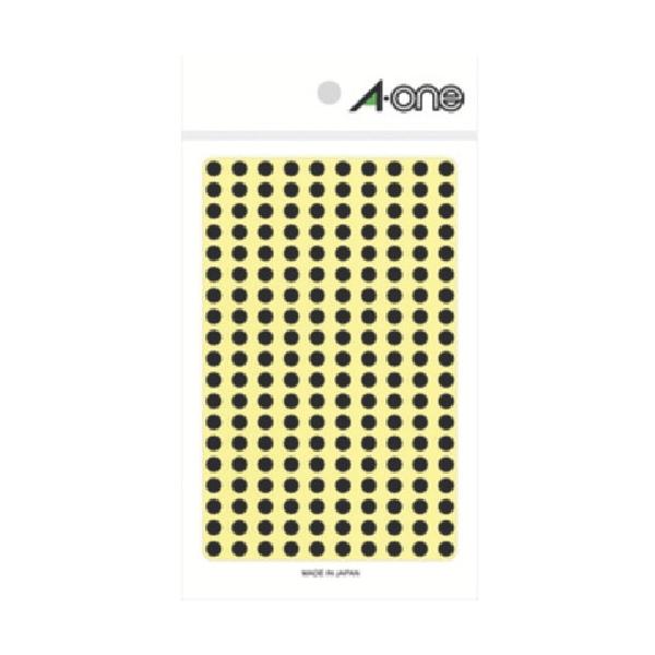 ●豊富なカラーで識別に便利な丸型のラベルです。●グラフや分布図の作成に●在庫管理などの色分け表示に＜仕様＞●ラベル厚さ：0.09mm●シートサイズ：150×90mm●色：黒●面付：10列×20段(200片)●1パック内：1800片●シートサ...