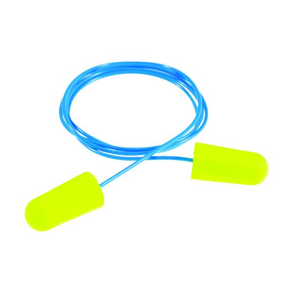 ●装着確認がしやすい蛍光色です。●高い遮音性能です。●騒音作業用。＜仕様＞●ANSI S3.19-1974に基づく遮音性能●コード：有(630mm)●サイズ：フリー●NRR値(dB)：33●耳栓本体:ポリウレタン(PUR)＜注意事項＞●この...