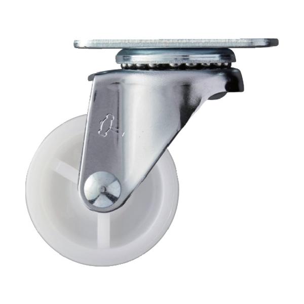 ●デザイン性と軽快さを要求される環境で幅広く使用されています。●RoHS適合品です。●屋内・外を問わずオールマイティーな軽量タイプです。＜仕様＞●プレート式●自在式●許容荷重(daN)：30●許容荷重(kgf)：30.6●車輪径D(mm)：...