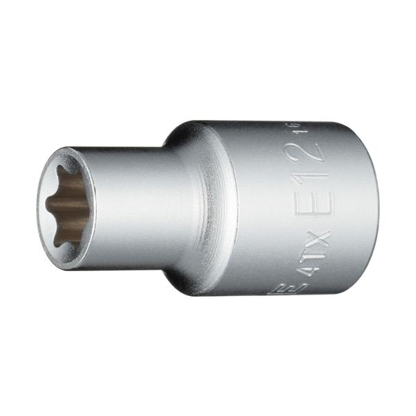 ●E型トルクス［［Ｒ下］］ソケットです。●自動車整備に最適です。＜仕様＞●呼びNo.：E12●先端寸法(mm)：13.8●差込角(mm)：12.7●全長(mm)：40●構造用鋼＜製造国＞●台湾