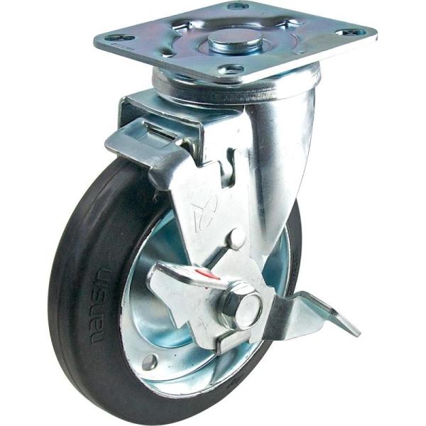 ●車輪径65mm〜150mmの自在金具は旋回部がダブルボールレース構造になっていますので、限界領域の負荷荷重下においても安定した旋回性能を長期間維持します。(TCM/KCMシリーズはシングルボールレース)●高反発弾性のゴム車輪は小さな力でス...