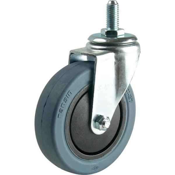 ●旋回部、車輪部のベアリングと弊社独自の高反発弾性車輪の採用により高い静寂性を実現しました。●旋回部にラジアルベアリングを採用する事により劇的にスムーズな旋回性を実現。●室内での使用を考慮し、床への走行跡(マーキング)が付きにくい車輪をライ...