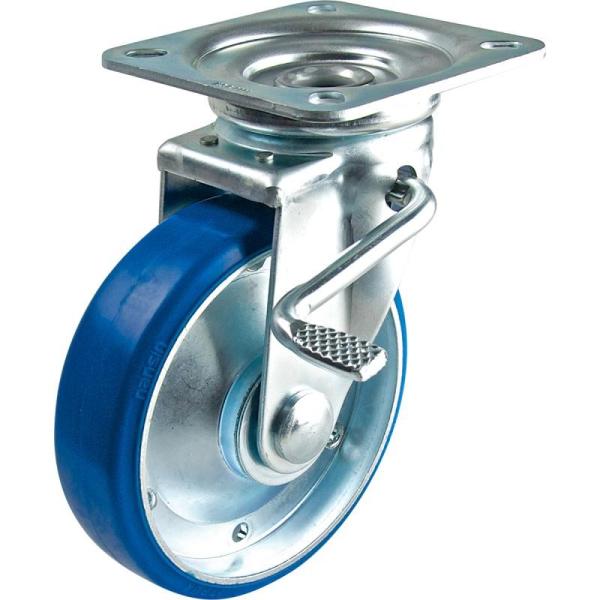 ●自在金具の旋回部はダブルボールレース構造になっていますので、限界領域の負荷荷重下においても安定した旋回性能を長時間維持します。●高反発弾性のゴム車輪は小さな力でスムーズに走行します。●産業用キャスターのJIS規格に準拠した中荷重用キャスタ...