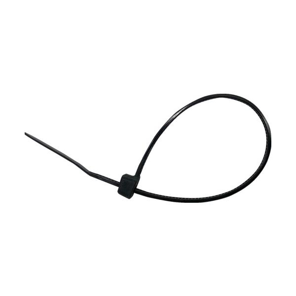 ●結束バンドの先端がカーブしており、目通しがスムーズです。●優れたヘッド構造により、しっかり結束・固定します。●屋外のケーブル・電線・配管の結束に。＜仕様＞●屋外用●色：黒●幅(mm)：2.4●長さ(mm)：80●厚さ(mm)：0.90●最...