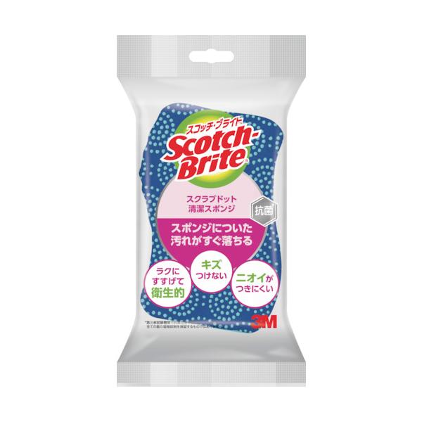 ●スポンジについた汚れがすぐ落ちます。●汚れをしっかり落とせるのに、汚れがつきにくい清潔スポンジです。●独自開発のスクラブドットファブリックを使用しています。●スクラブドットファブリックは、汚れがつきにくい特殊加工で、500以上のドットが汚...