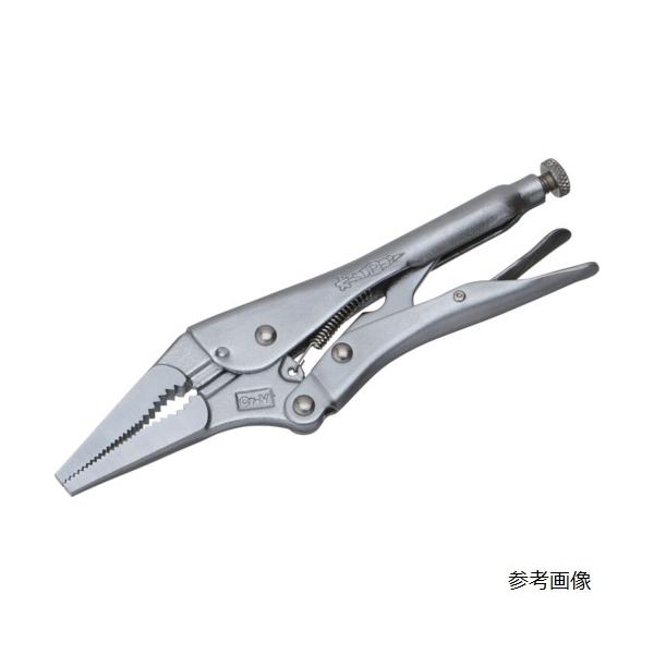 ●狭所作業や細かい作業に最適なロングノーズタイプです。●ロック開放レバーは、ロック時に指を挟み込まない方向へ動きます。●板金・溶接作業に。＜仕様＞●ワイヤーカッター付●全長(mm)：133●口開き(mm)角材最小：1●口開き(mm)角材最大...