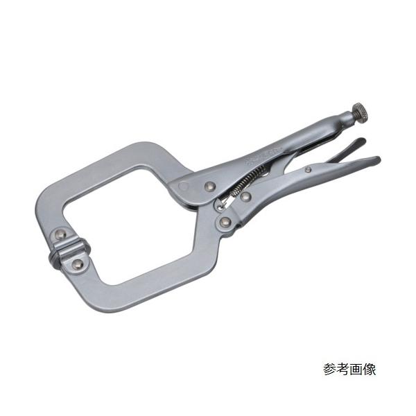 ●ワークにあわせて先端のパッドが動くため、傾斜物等の固定にも便利です。●ロック開放レバーは、ロック時に指を挟み込まない方向へ動きます。●パネル類の固定や、板金・溶接作業に。＜仕様＞●全長(mm)：184●最大口開き(mm)：1〜47(角材)...
