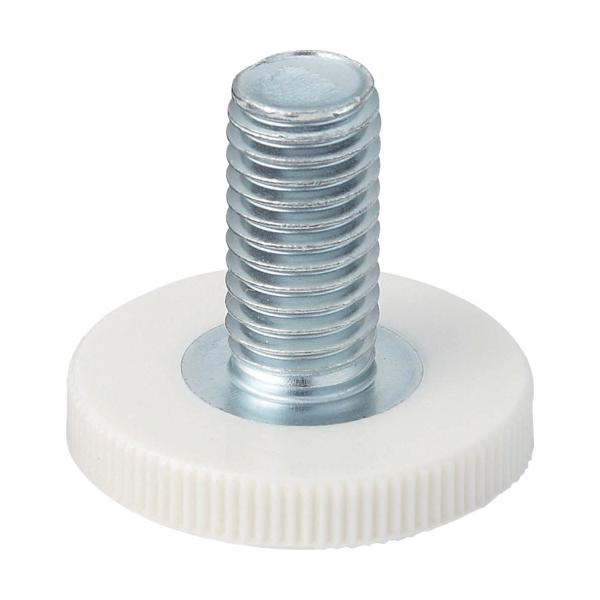 ●筐体のデザインを損なわない薄型です。●底部には回しやすいようにローレット加工を施しました。●取り付けに便利な十字穴付です。●計測機器・事務機器。＜仕様＞●薄型アジャスター/色：ホワイト●許容荷重(kgf)：150●ねじ寸法：Ｍ10●ねじ長...