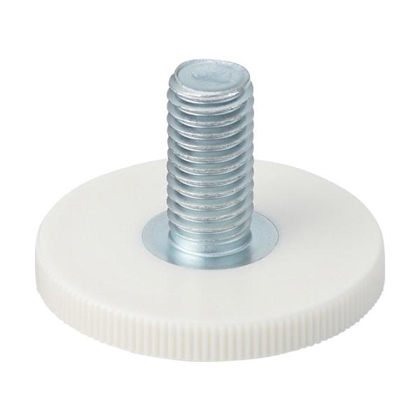 ●筐体のデザインを損なわない薄型です。●底部には回しやすいようにローレット加工を施しました。●取り付けに便利な十字穴付です。●計測機器・事務機器。＜仕様＞●薄型アジャスター/色：ホワイト●許容荷重(kgf)：180●ねじ寸法：Ｍ10●ねじ長...