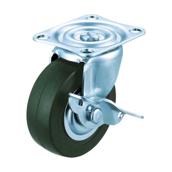 ●標準的な小型キャスターで、最小サイズから取りそろえています。●事務機器や家具、運搬車や軽量ラック等、幅広い用途に。＜仕様＞●プレート式●自在式(ストッパー付)●シングルベアリング入●許容荷重(daN)：20●許容荷重(kgf)：20.4●...