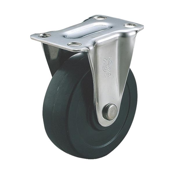 ●走行性、耐荷重性を備えた標準的な軽・中量荷重用キャスターです。運搬台車やロールボックスパレット、その他一般作業用に数多く使用されている標準寸法のキャスターです。(キャスター径50〜75mm交換車輪無し)●自在旋回部はダブルベアリングを採用...