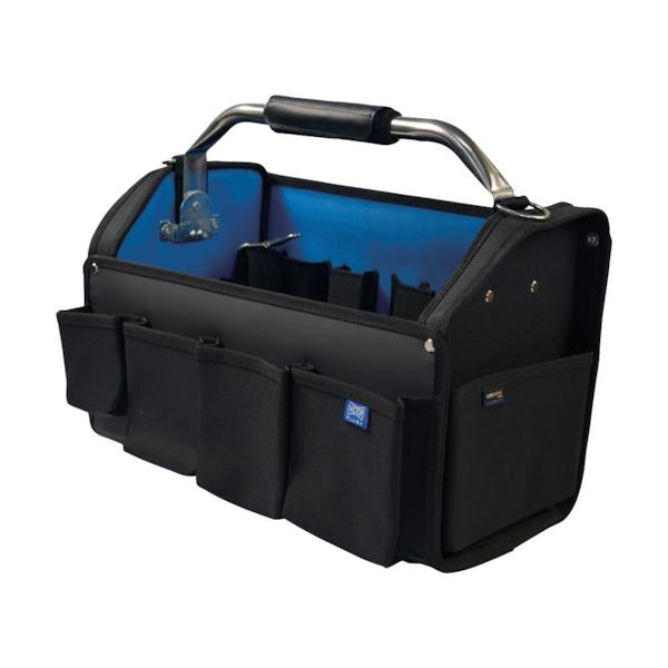 ●真空ポンプも電動フレアツールも入れられる大容量。●ガス漏れ防止剤用ポケット付き。●汚れても拭き取りやすいポケット形状と素材で安心して収納可能です。●間仕切りは取り外して、3パターンの付け替えが可能。●レール状の脚を採用する事により、底面が...