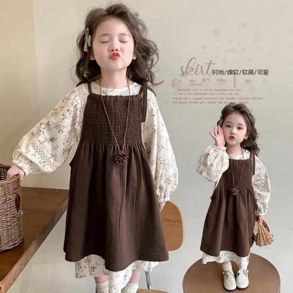 【送料】：送料無料！*沖縄：送料1,800円【商品内容】：ワンピース【材質】：ボリエステル、コットン【サイズ】：90cm：対応身長83-90cm 体重9-12kg100cm：対応身長93-100cm 体重12-15kg110cm：対応身長1...