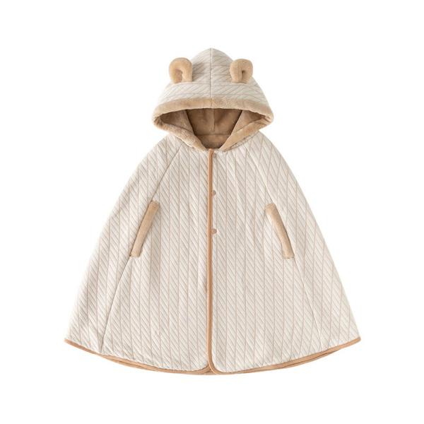 【送料】：送料無料！*沖縄：送料1,500円【商品内容】：ベビーマント【材質】：綿、ボリエステル【サイズ】：丈90cm【注意事項】●お品物の色合いは、写真撮影 パソコン画面表示等の環境の違いにより、若干異なる場合がございますので予めご了承下...