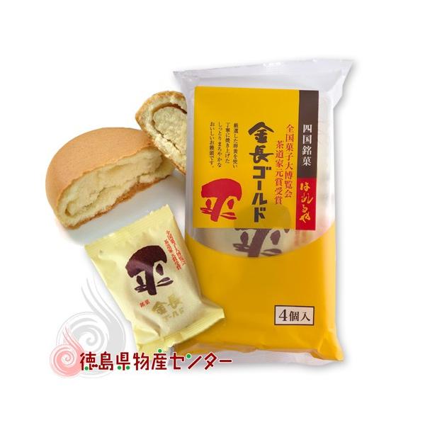 金長まんじゅうの姉妹品として誕生しました。トレードマークのチョコ(狸色)をとりはらい、卵とミルク風味を前面に押し出した、阿波土産の銘菓として人気のおまんじゅうです。 卵黄、マーガリンをふんだんに使って仕上げたしっとりとした食感と、まろやかな...