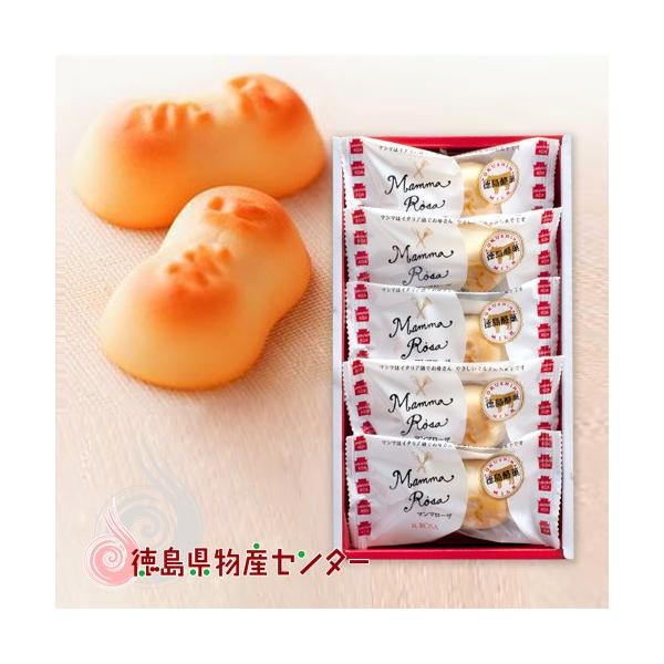 徳島の洋菓子店 イルローザの人気菓子「マンマローザ」小麦はすべて国内産を使用し、徳島産の牛乳を使って作られたミルク餡がたっぷり詰まった乳菓です。 ふわりと広がるミルクの香り、しっとりなめらかなミルク餡(あん)は、どこか懐かしい味わいです。「...