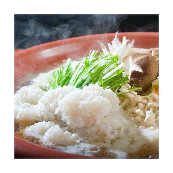 徳島県産天然活鱧(いきはも)を急速冷凍。 全国トップクラスの品質・評価を誇る徳島のハモの中から活きのよい最高ランクのモノだけを厳選して活き〆処理・骨切りまでしております。風味も薫りも豊かなストレートだしを鍋に入れて、あとは野菜を追加していた...