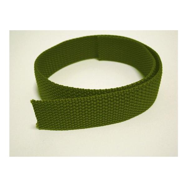 ■名称：PPベルト■素材：ポロプロピレン100％■色：col.21OD■巾：25mm巾■厚さ：1.6mm ■1巻きの長さ：50m※50cm以上50cm単位での販売です。50cm以上の販売は合計cm分はカットせずに1本でのお届けになります。e...