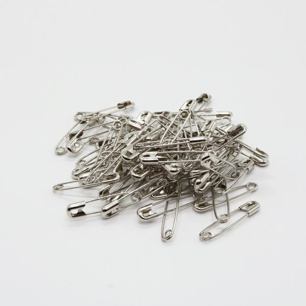 安心信頼のMARZEN製スナッピン。生地を傷めにくい針先になっております。錆びにくいメッキ加工です。＜仕様＞サイズ：全長24mm　線径0.7mmカラー：ニッケルメッキ入数：20本入り