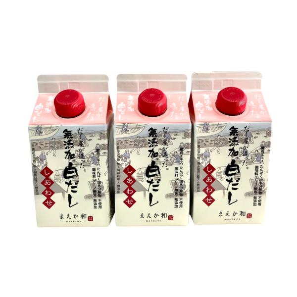 四種類のだし原料（いわし・とびうお・昆布・しいたけ）を使用し、風味とうま味を凝縮しました。1本でみそ汁60人分、煮物40人分が出来ます。食品添加物(加工剤は除く)はもちろん、たんぱく加水分解物や酵母エキスも使用しておりません。また、遺伝子組...