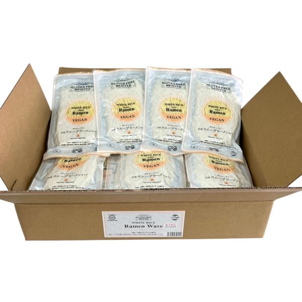こちらの商品はケース売りです。国内産（愛知県産）の米粉を使用して作ったグルテンフリーラーメンです。ツルツルした食感でのど越しの良いラーメンです。＜おいしい食べ方＞(1)多めの沸騰したお湯に、めんを入れてください。(2)ラーメンの茹で時間は約...