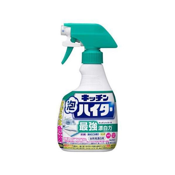 キッチン泡ハイター ハンディスプレー/キッチン用洗剤/ブランド：ハイター/【発売元、製造元、輸入元又は販売元】花王/【キッチン泡ハイター ハンディスプレーの商品詳細】●キッチンハイター内最強漂白力*1●除菌*2●ウイルス除去*2*1標準使用...