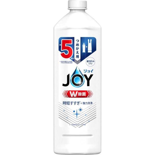 ジョイ W除菌 食器用洗剤 さわやか微香 詰め替え/食器用洗剤/ブランド：ジョイ(Joy)/【発売元、製造元、輸入元又は販売元】P＆G(プロクター＆ギャンブル)/【ジョイ W除菌 食器用洗剤 さわやか微香 詰め替えの商品詳細】●時短すすぎ*...