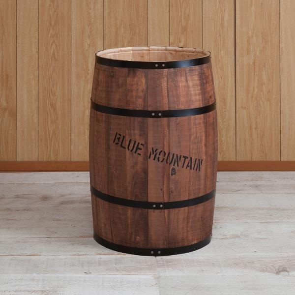 輸入したコーヒー豆の樽をイメージした、国産のヒノキを使用した雰囲気あふれる木樽です。ひのきは防虫効果が高く森林浴の成分も含む、うれしい一品です。■商品の仕様/本体：天然木ひのき材（ナチュラル：無塗装、ブラウン：オイルステイン塗装）、枠：スチ...